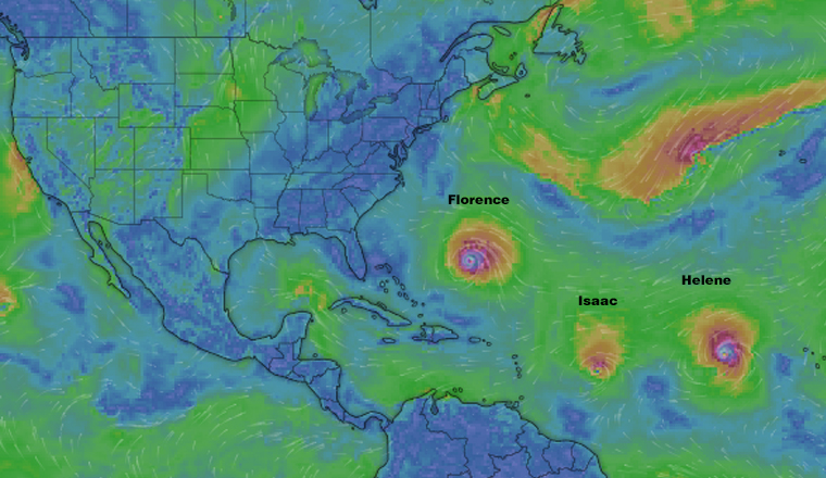 Veja o furacão Florence em tempo real - TudoGeo