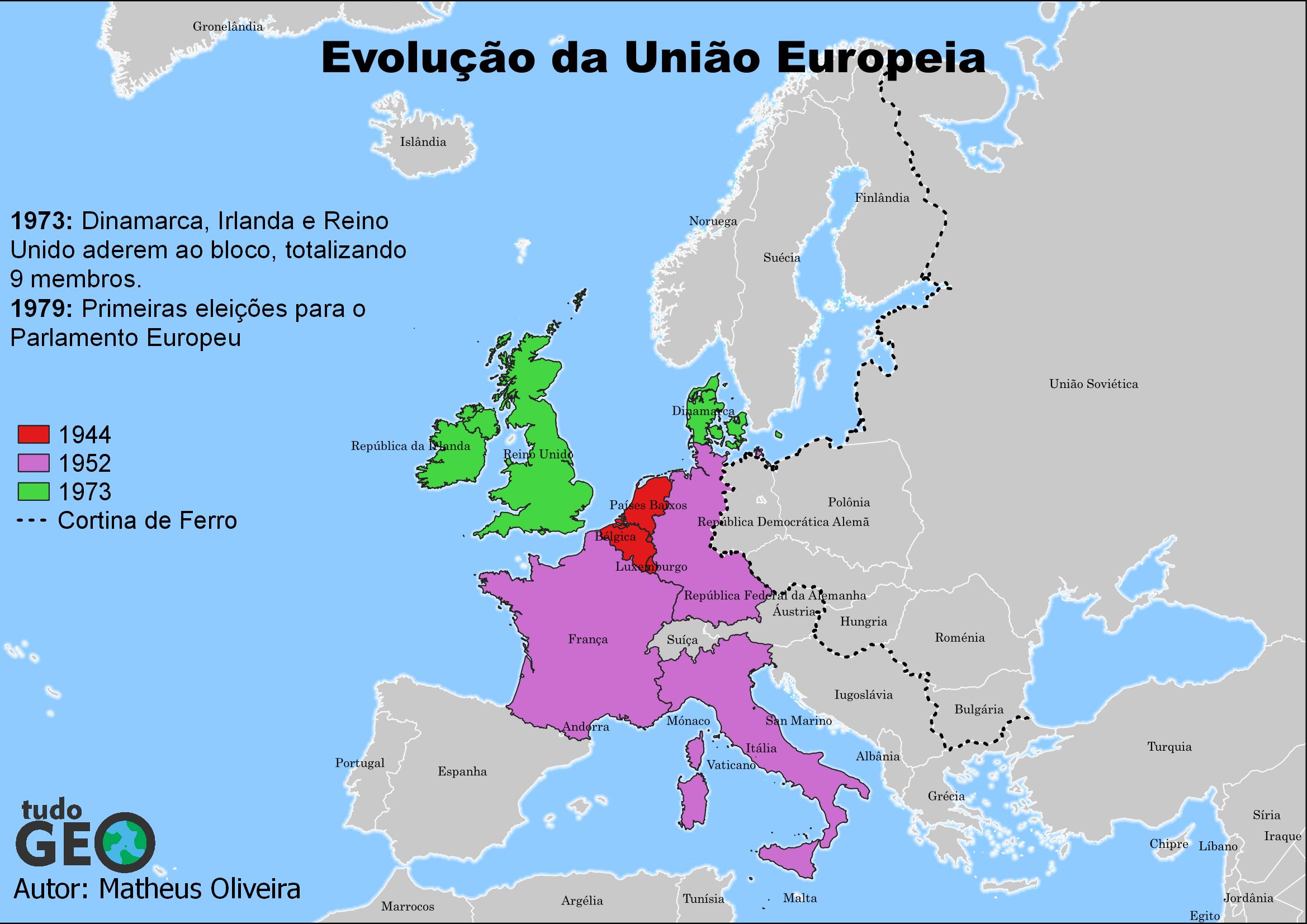 Conheça a história da União Europeia através de mapas - TudoGeo